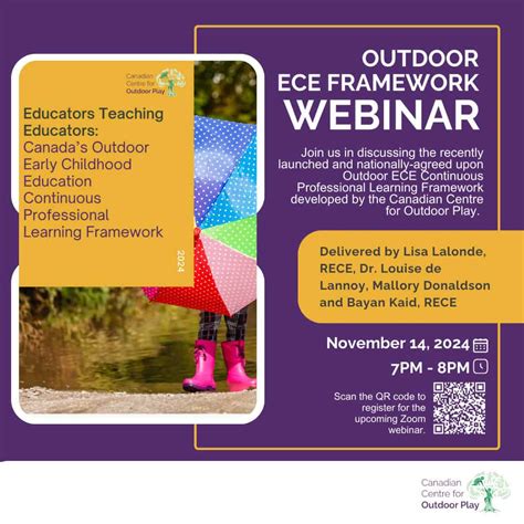 New Webinar On The Ccops Newly Launched Outdoor Ece Framework