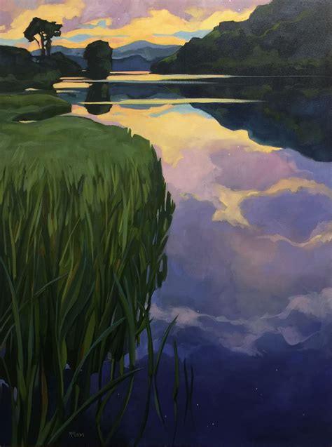 Meg Mclean Venus In The Reeds Oil 36x48 Landscape Art Landscape