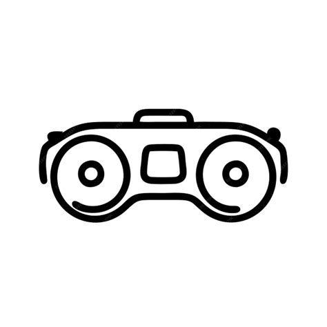 Premium Vector Laser Rangefinder Icon Outline