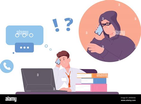 Phone Fraud Money Theft Hacker Phishing Data Isolated On White