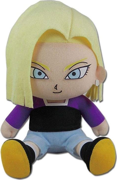 Ge Animation Dragon Ball Super Android 18 Sitting 7 Inch Plush Figure