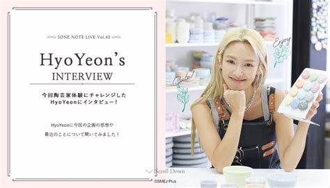 New Pic And Interview Of Snsd Hyoyeon For Sone Note Japan Rsnsd