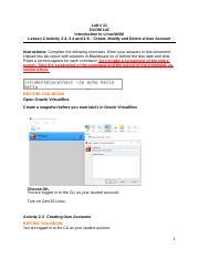 Lab Manage Users And Groups Activity And Docx Lab DCOM Introduction To