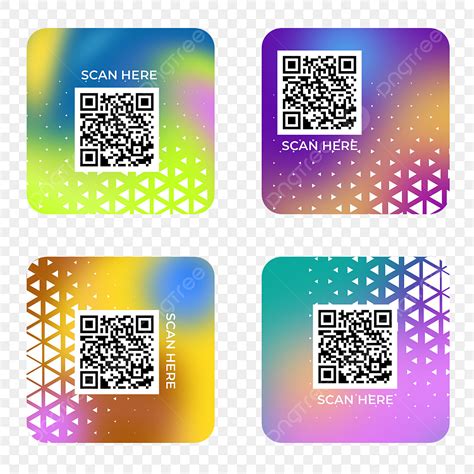 Scan Qr Code PNG Image Colorful Qr Code Scan Label Matrix Qr Code Qrcode PNG Image For Free