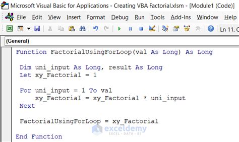 How To Calculate Factorial Using Excel Vba 4 Effective Methods