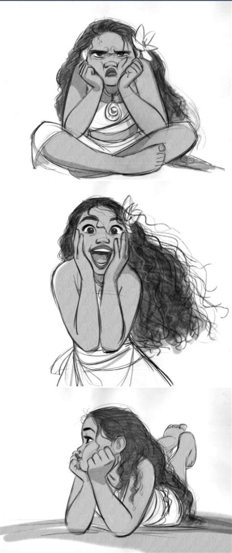 Concept Art Moana Moana Reference Moana Running Character Poses