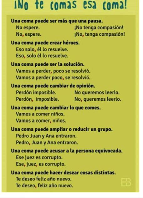Pin De Carol Lx Sousa En Imagenes Educativas Uso De La Coma Palabras