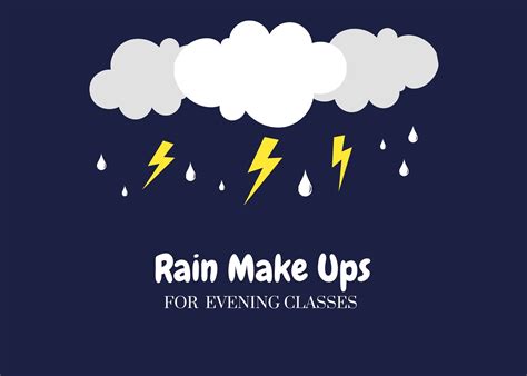 Evening Class Rain Make Up Dates Tennis Program