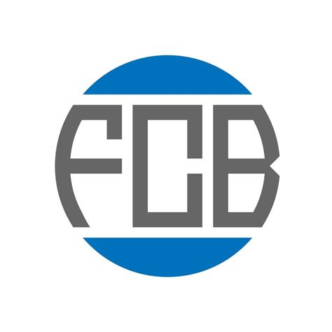 Fcb Letter Logo Design On White Background Fcb Creative Initials