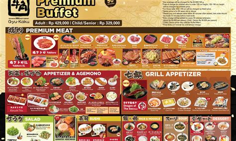 Premium Buffet Gyu Kaku Menu