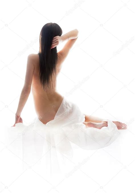 Naked Girl Covered With Transparent Cloth Stock Photo Image By Oshepkov
