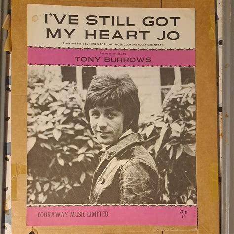 Tony Burrows Ive Still Got My Heart Jo Orig Sheet Music Ebay