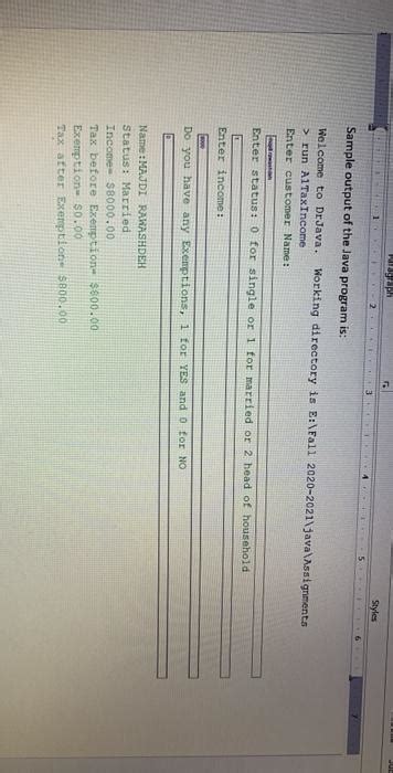 Solved 1 Write A Java Program To Compute Personal Income