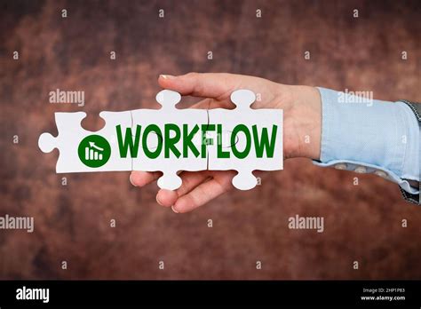 Conceptual Display Workflow Business Approach Series Of Activities Or Procedures Necessary To