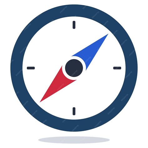 Premium Vector Compass Flat Vector