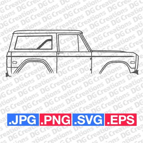 Ford Bronco Clip Art Etsy