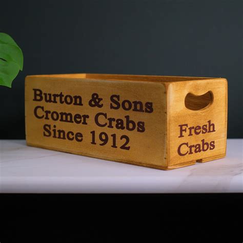 Cromer Crabs Waxed Box Brown And Ginger