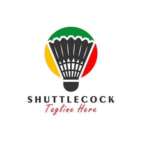 Shuttlecock Vector Illustration Logo Design 23815553 Vector Art At Vecteezy