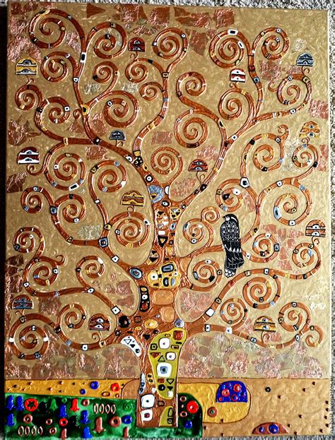 Klimt Tree Of Life Painting