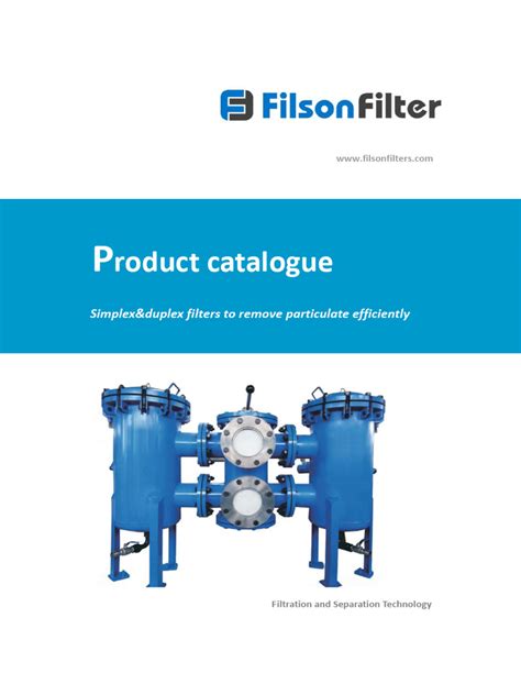 Filson Product Catalog Pdf Filtration Valve
