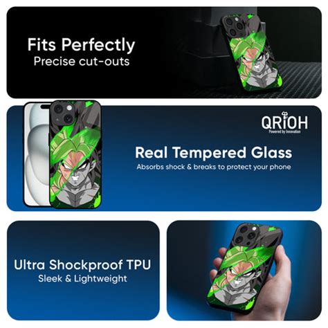 Anime Green Splash Iphone 16 Pro Glass Back Cover Flat 35 Off On