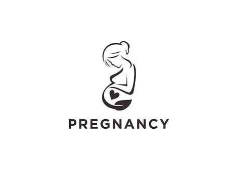 Premium Vector Pregnancy Logo Design Vector Illustration