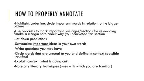 Annotating Texts Ppt Download