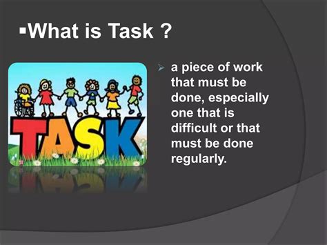 What Is The Difference Between Task And Exercise Pptx