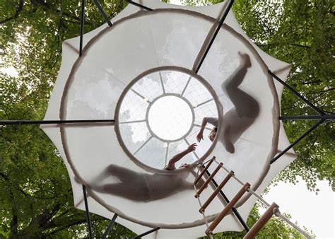 Cumulus Tree Top Installation Mimics A Rain Cloud