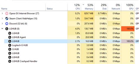 100 Gpu Usage On Lghub Rlogitechg