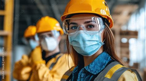 Generate A Photo Realistic Image Of Workers Demonstrating The Use Of