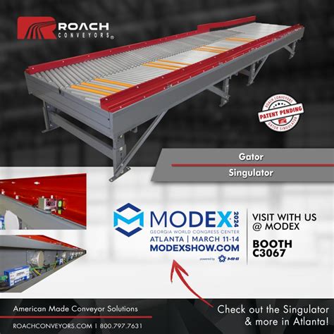Modex2024 Roachconveyors Manufacturing Conveyors Madeinusa
