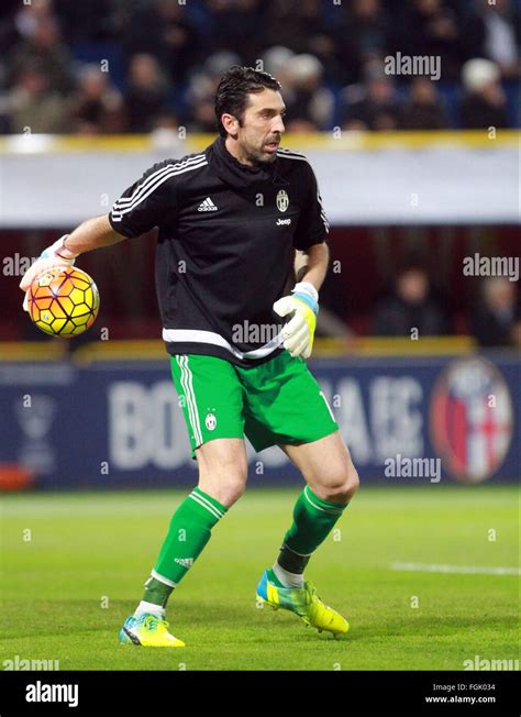 Juventuss Goalkeeper Gianluigi Buffon With The Ball Before The Italian