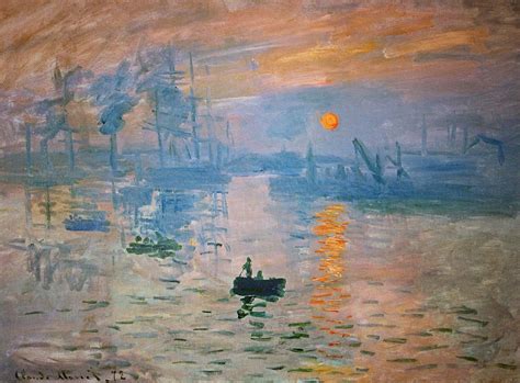Claude Monet Impression Sunrise Pointillism Rectolf