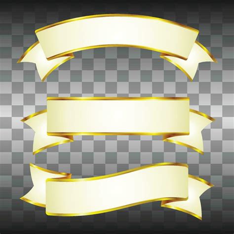 Christmas Golden Ribbon Label Vector Decoration Elements 35564276