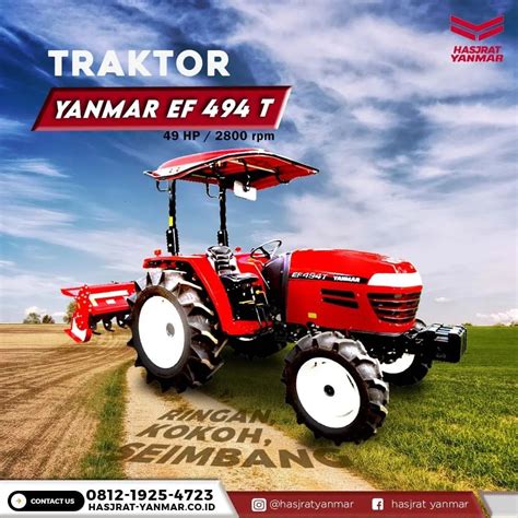 Yanmar Ef 494 T Traktor Ringan Kokoh Dan Seimbang