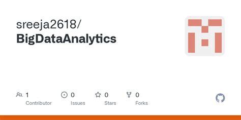 Github Sreeja2618bigdataanalytics
