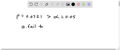 Solvedassume A Significance Level Of 005 And Use The Given