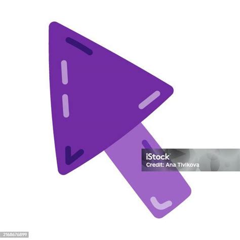 귀여운 만화 마우스 커서 손으로 그린 스타일 포인트 앤 클릭 파일 선택 항목 또는 다음 작업에 대한 화살표 포인터입니다 귀여운 데스크탑 인터페이스 요소는 흰색 배경에