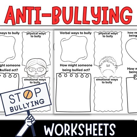 Anti Bullying Prevention Month Activities Anti Bullying Worksheets
