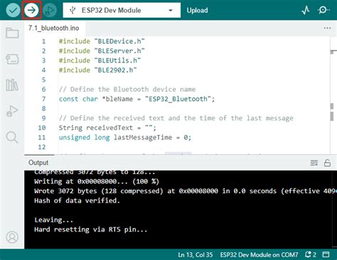 7 1 bluetooth — sunfounder esp32 starter kit documentation