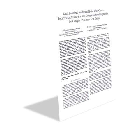 Dual Polarized Wideband Feed With Cross Polarization Reduction And