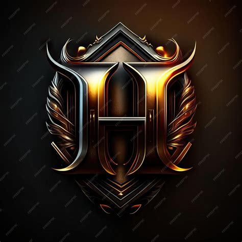 Premium Photo Luxury Letter H Logo