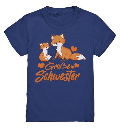 Große Schwester Shirt Fuchs Große Schwester Geschenk Tigerlino®