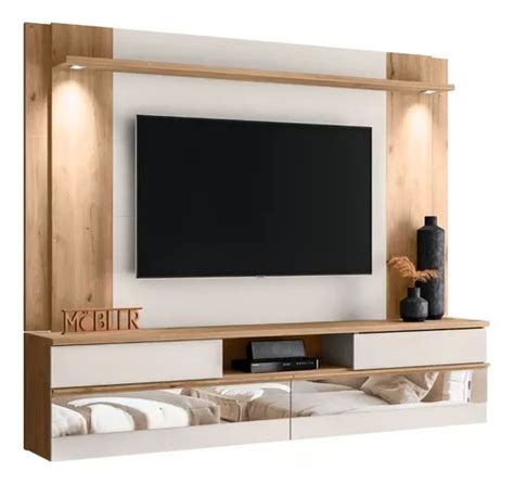 Estante Para Banco Con Panel Suspendido Para Televisor 75 Pulgadas Charlotte Supremo Color