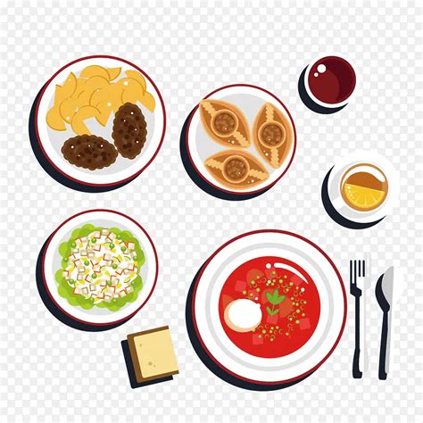 矢量一桌饭菜png图片素材下载图片编号9761900 Png素材网