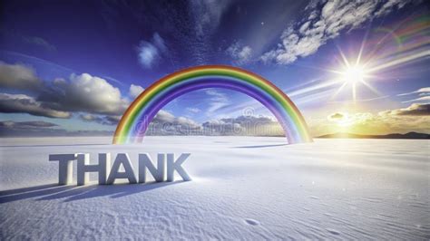 Animated Rainbow Thank You Landscape A Whimsical Colorful  For