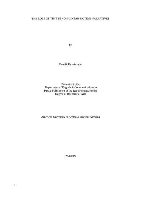 Solution Use Of Flashbacks Linear Chronological Narrative Discussion