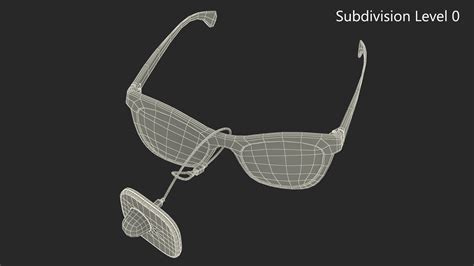 Glasses With Security Tag 3d Model 39 3ds Blend C4d Fbx Max Ma