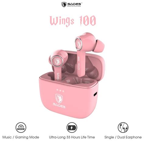 Jual Sades Tws Wings 100 Earphone True Wireless Gaming Earphone